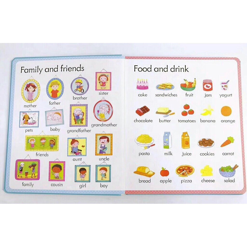 (พร้อมส่ง) บอร์ดบุ๊คเล่มใหญ่ Usborne Usborne My First Word Book 5 ...