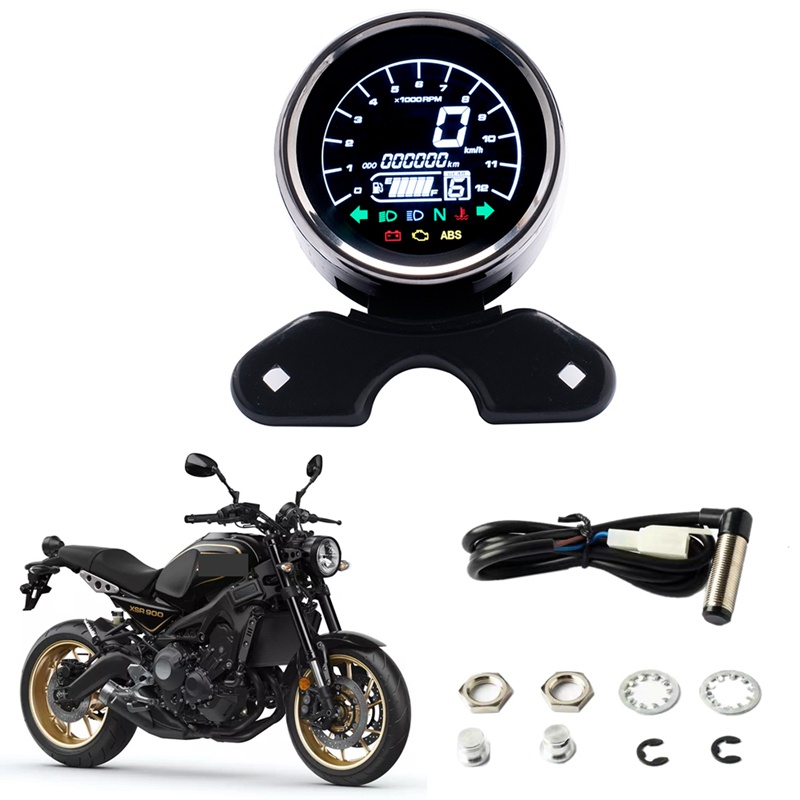 Universal Motorcycle Digital Meter Assembly Speedometer Odometer ...