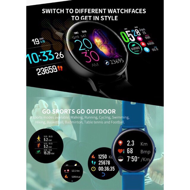 ใหม่ ของแท้100 Smart Watch DT88 นาฬิกาอัจฉริยะ (รองรับภาษาไทย) วัดชีพจร ความดัน นับก้าว ประกัน 3 ...