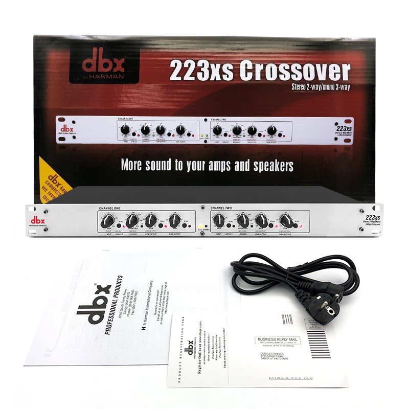 DBX 223XS ครอสโอเวอร์ 23 ทาง แบบ สเตอริโอ เครื่องแยกเสียง (สูง กลาง ต่ำ) ครอสโอเวอร์เสียงพิเศษ ...