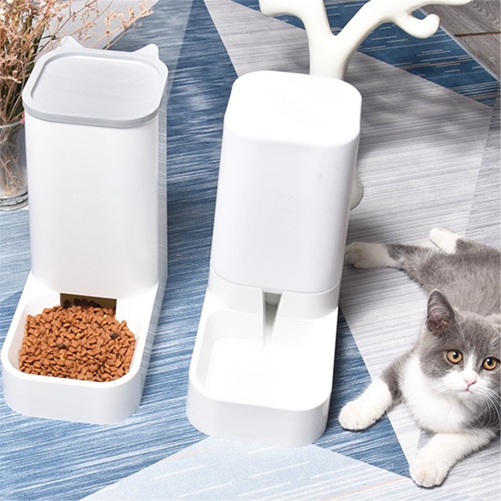 Automatic Feeder for Pet Dog Cat Water Dispenser Fountain Plastic ...