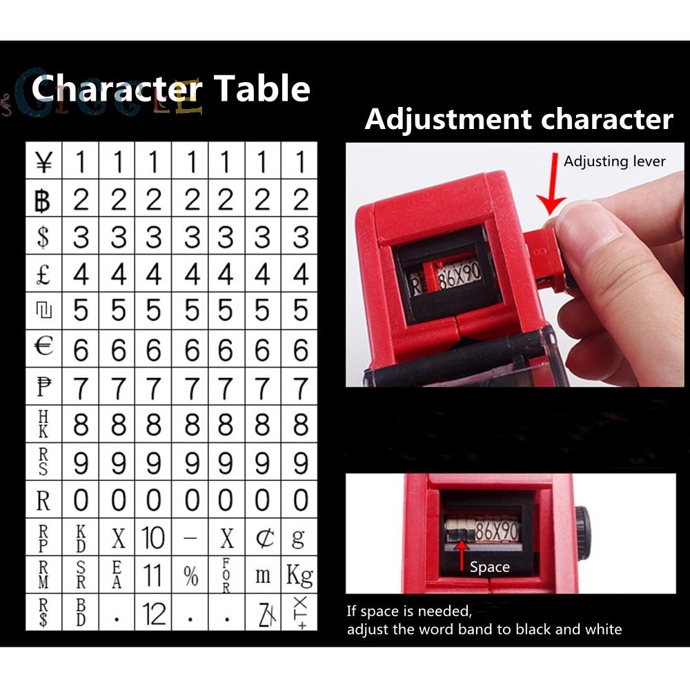 READYPrice Tagging Machine BlueYellowRed Clear With 10pcs Label Roll ...