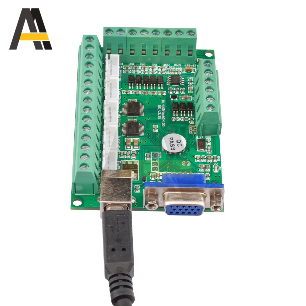 MACH3 Interface Board 100Hz USB 12 24V เครื่องแกะสลักสำหรับ cnc motion ...