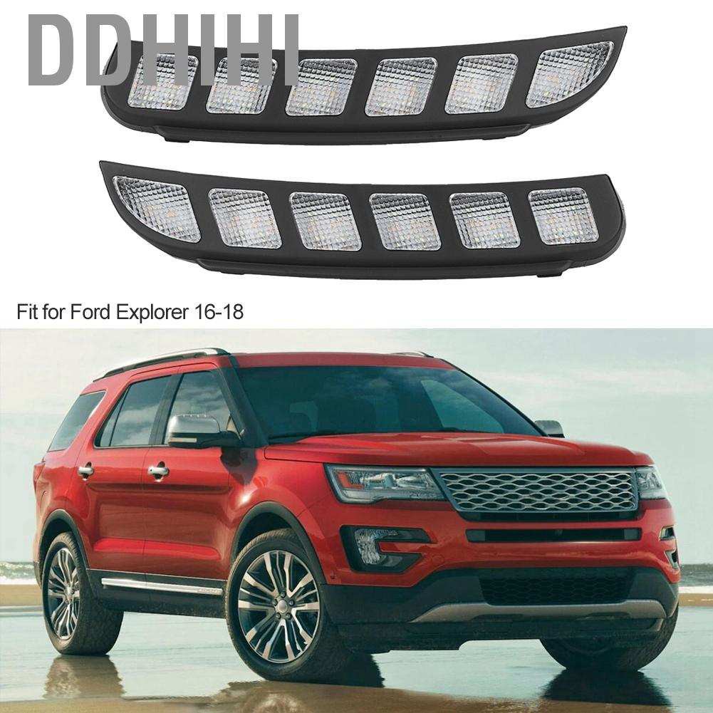 Ddhi ไฟ Led สีขาว เหลือง Drl Daytime Running สําหรับรถยนต์ Ford ...