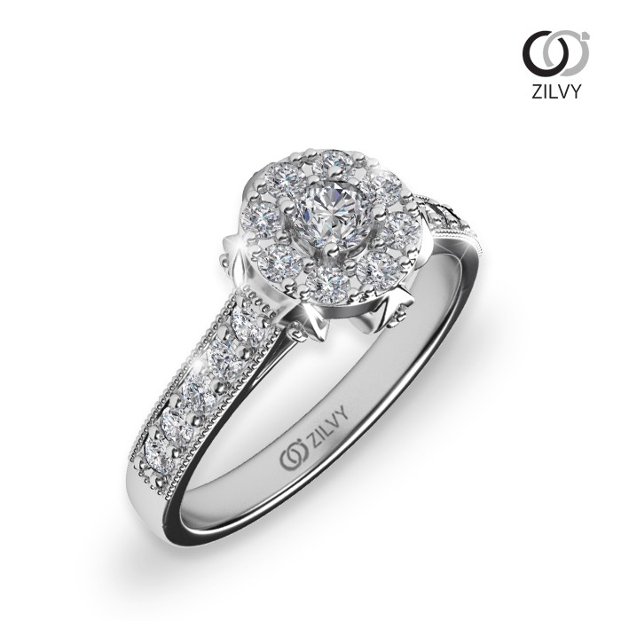 Zilvy แหวนหญิงเพชรน้ำร้อย 0.46 กะรัต - zilvy_officialstore - ThaiPick