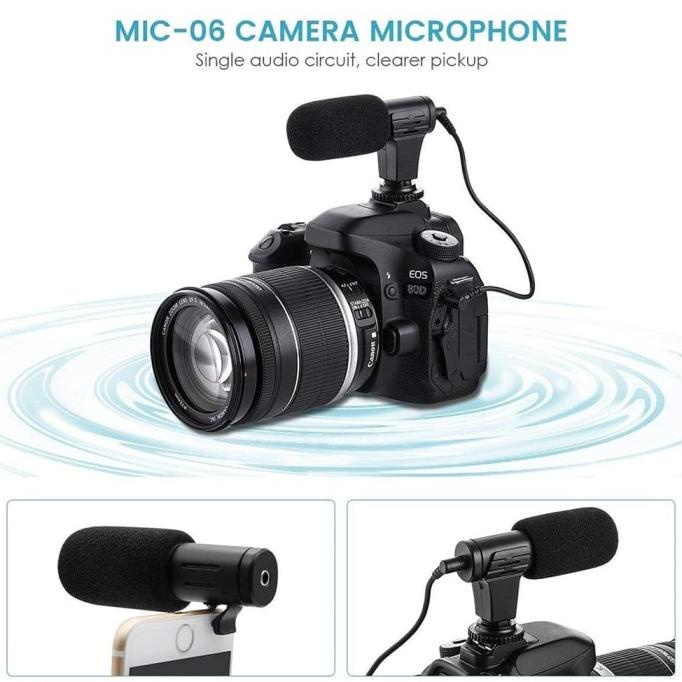 2In1 Microphone Camera And Smartphone Mic Shotgun DSLR Microphone ...