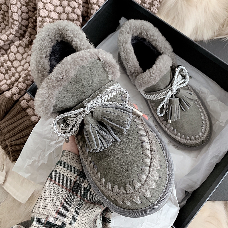 รองเท้าบู๊ทส์ผ้ากํามะหยี่สําหรับผู้หญิง - jsh_jh_kj.th - ThaiPick