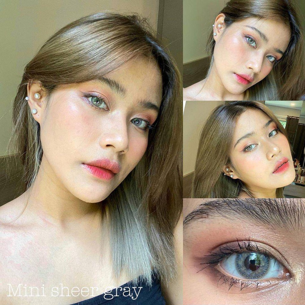 คอนแทคเลนส์ Kittykawaii Mini Sheer Gray ขนาดเท่าตา - mimilens_shop - ThaiPick