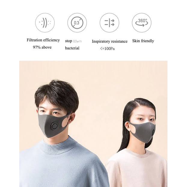 พร้อมส่ง หน้ากาก Xiaomi Smart mi Filter Mask Block PM 2.5 หนึ่งชื้นจ้า ...
