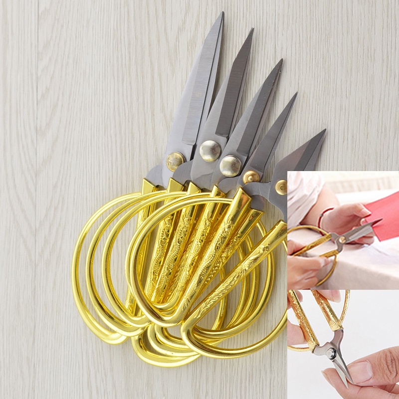 กรรไกรGolden Scissors Sewing and Embroidery Scissors Stainless Steel ...