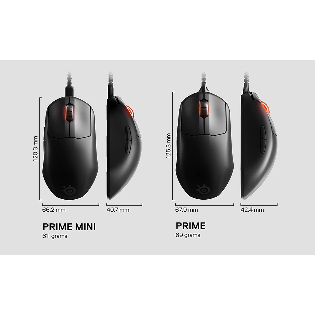 SteelSeries เมาส์เกมมิ่ง รุ่น Prime Mini - Black - steelseries_official ...
