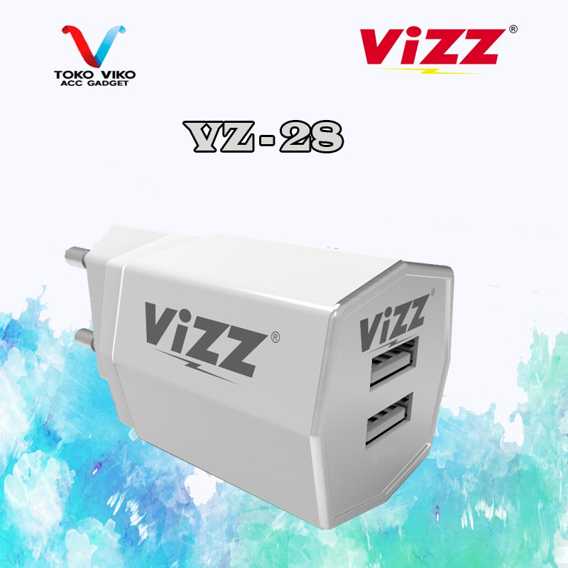 ที่ชาร์จไฟ Vz - 28 Vizz แบบ Dual พอร์ตชาร์จอย่างรวดเร็ว 2.1 A ...