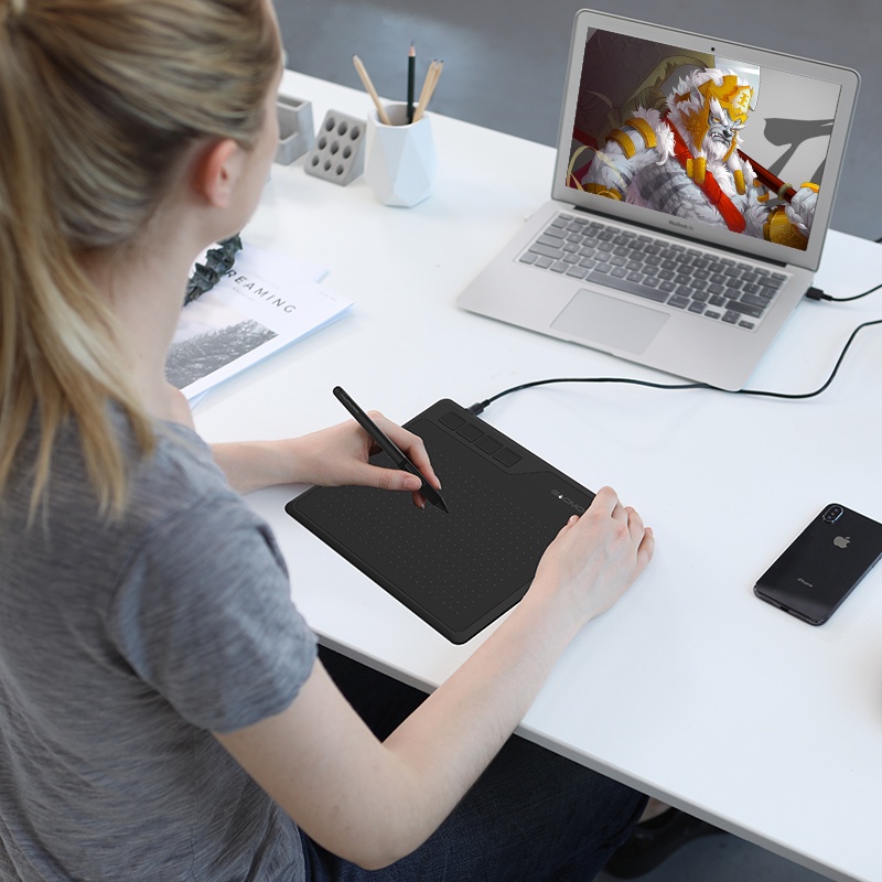 Hot StockGAOMON S620 6.5 x 4 Inches Digital Tablet Anime Graphic Tablet ...