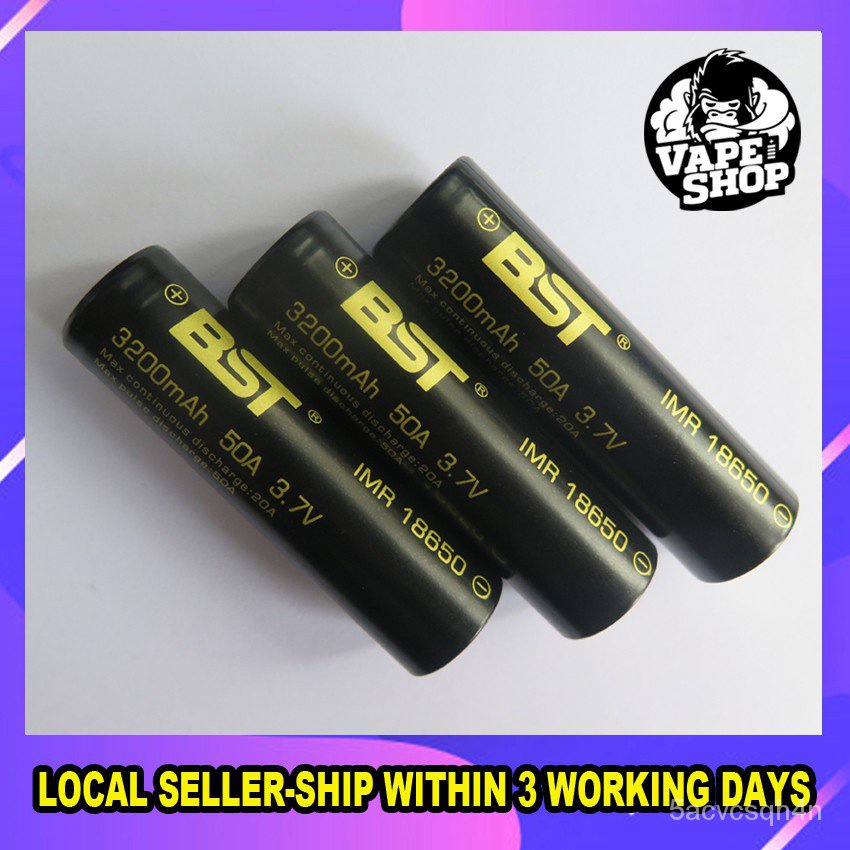 2021BST IMR 18650 3200mAh 50A High Drain Rechargable Battery Original Quality2022 ahYq ...