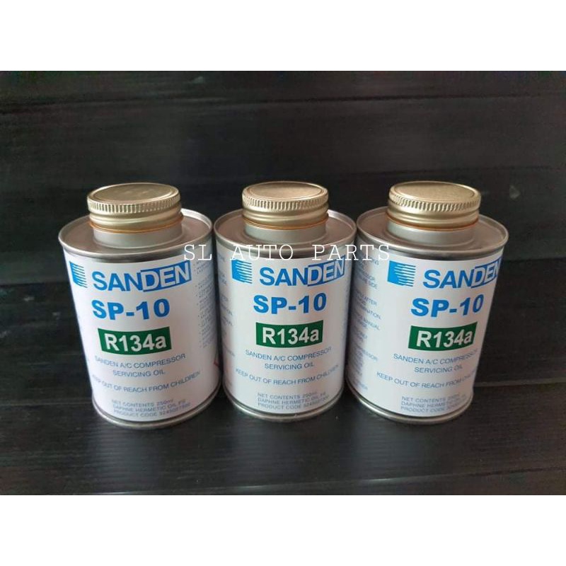 น้ำมันคอมเพรสเซอร์ SANDEN SP-10 R134a ขนาด 250ml ของแท้ - sl.auto.parts ...