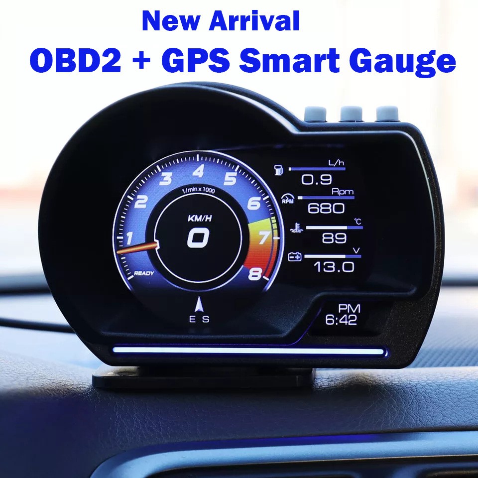 หน้าจอแสดงผล Hud Obd 2 Gps เครื่องวัดความเร็วรถยนต์ - meiqi.th - ThaiPick