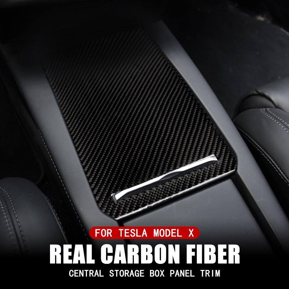Real Carbon Fiber Car Central Console Armrest Storage Box Panel ...