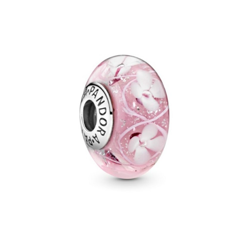 (พร้อมส่ง)*New*Pandora Pink Flower Murano Glass Charm | Shopee Thailand