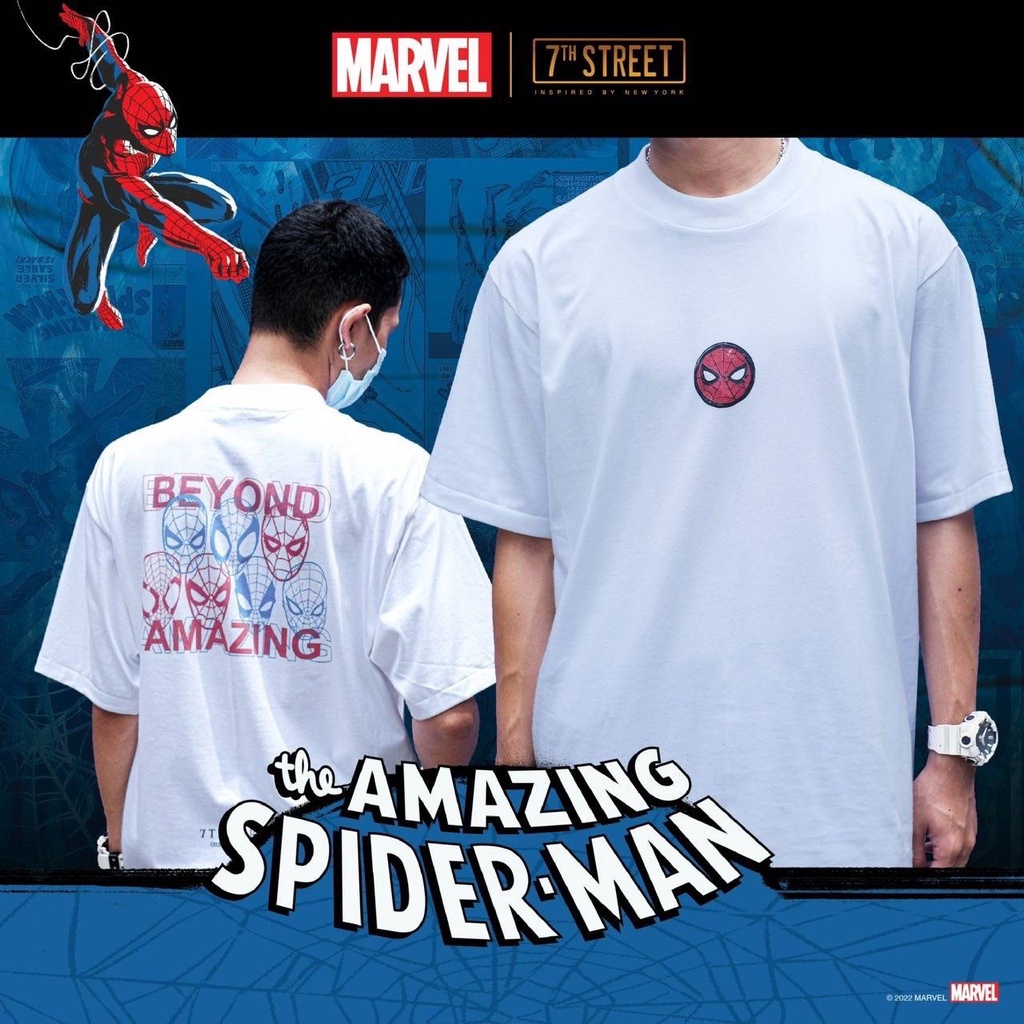 เสื้อยืดแขนสั้น 7thStreet ลาย Beyond Amazing Spider-Man ลิขสิทธิ์แท้ O ...