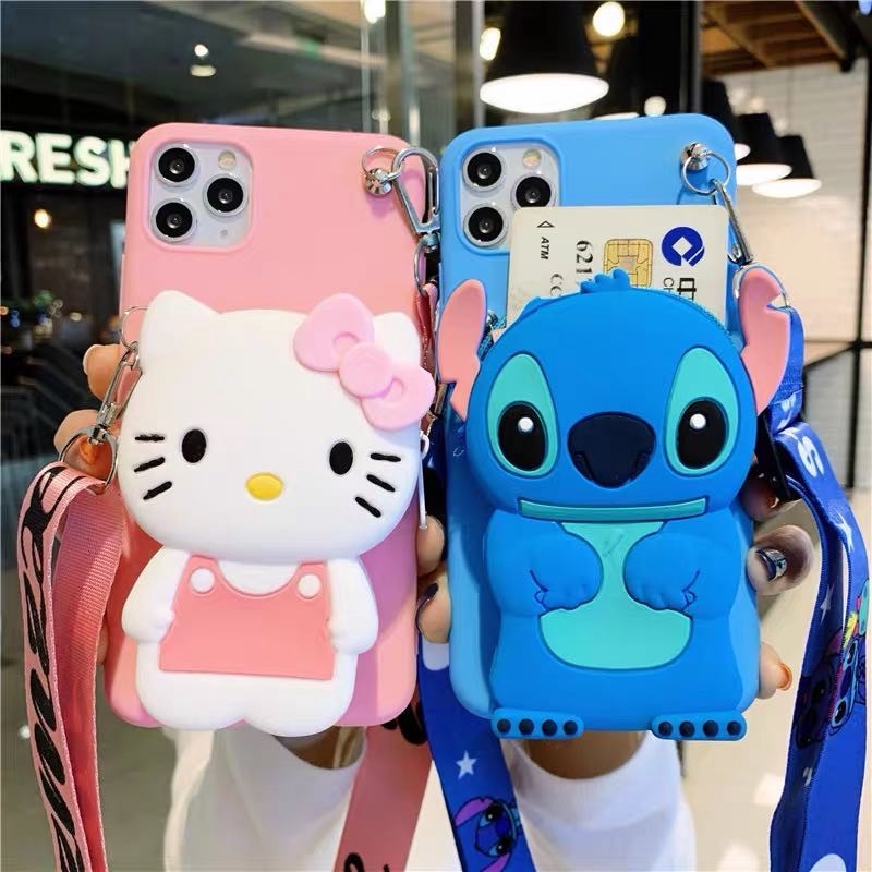 เคสโทรศัพท์มือถือซิลิโคนลายการ์ตูนแมวน่ารักพร้อมสายคล้องสําหรับ Xiaomi ...