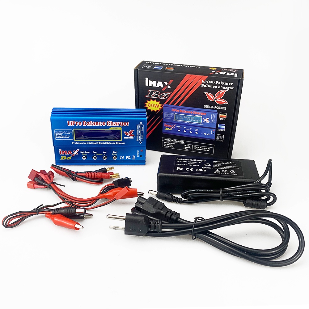 iMAX B6AC B6 B3 Lipo Charger Balancer LCD Screen Display RC Charger ...