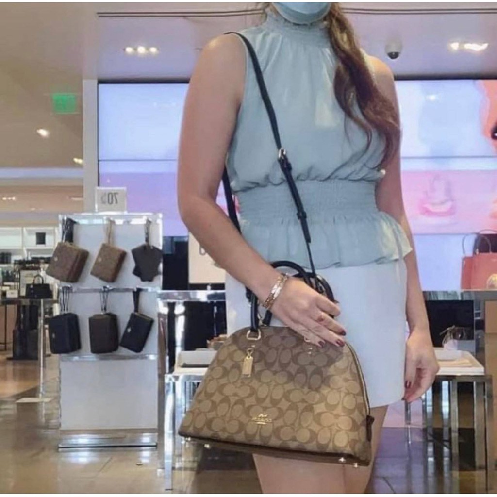 Coach KATY SATCHEL IN SIGNATURE CANVAS (COACH 2558) - hisobag2020 ...