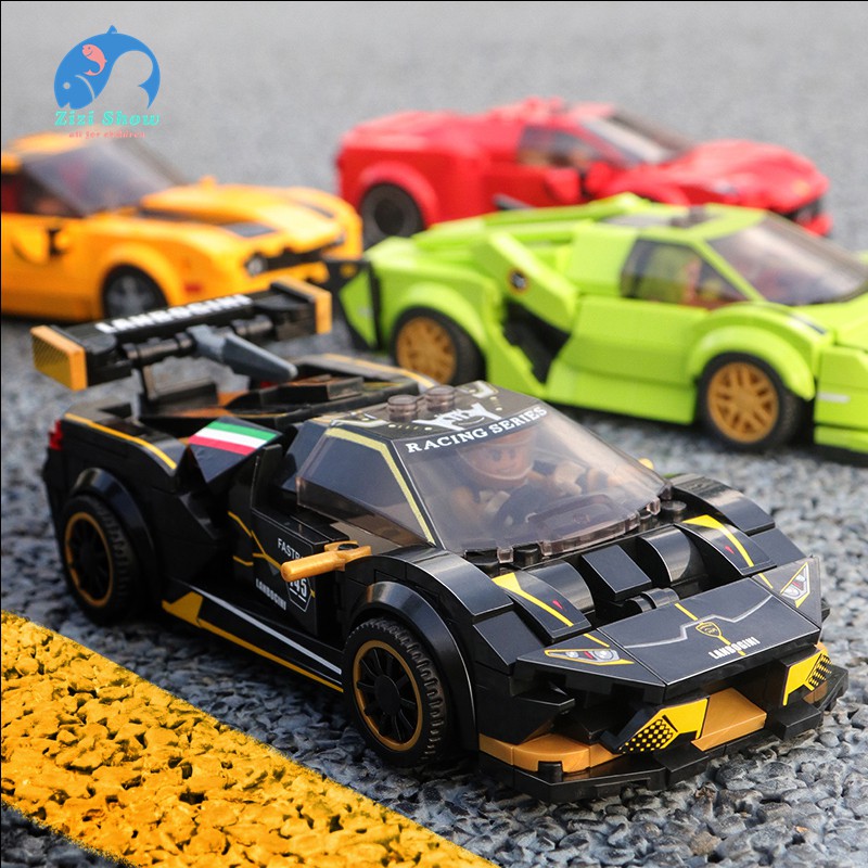 newLEGO Lele Building Blocks Racing Car Lamborghini EVO Assembled Toys ...