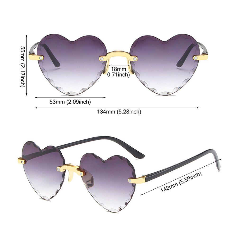 ღOKDEALSღ Trendy Heart Sunglasses Cosplay Shades Women Sun Glasses ...
