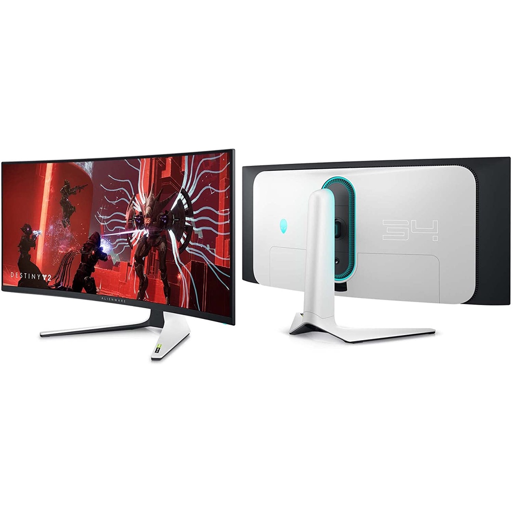 ผ่อน0 Alienware AW3423DW QD OLED 34 Inch WQHD (3440x1440) 219 1800R Curved Gaming Monitor 175Hz ...