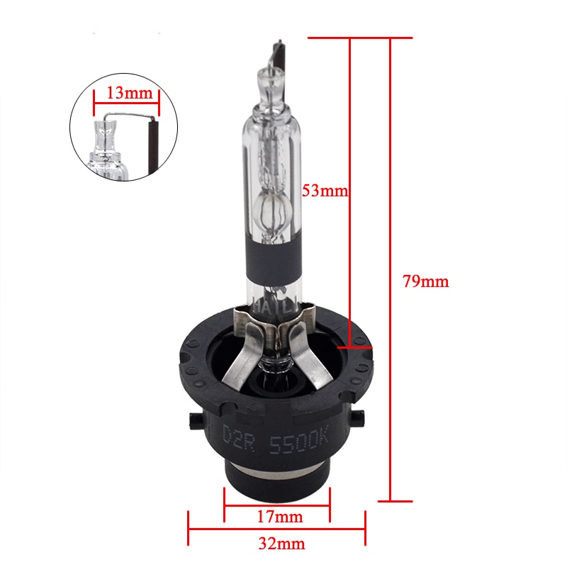 SKYJOYCE D2S Xenon Light D4S Car Headlight Bulb 35W 5500K 6500K White Light Super Bright D2R D4R ...