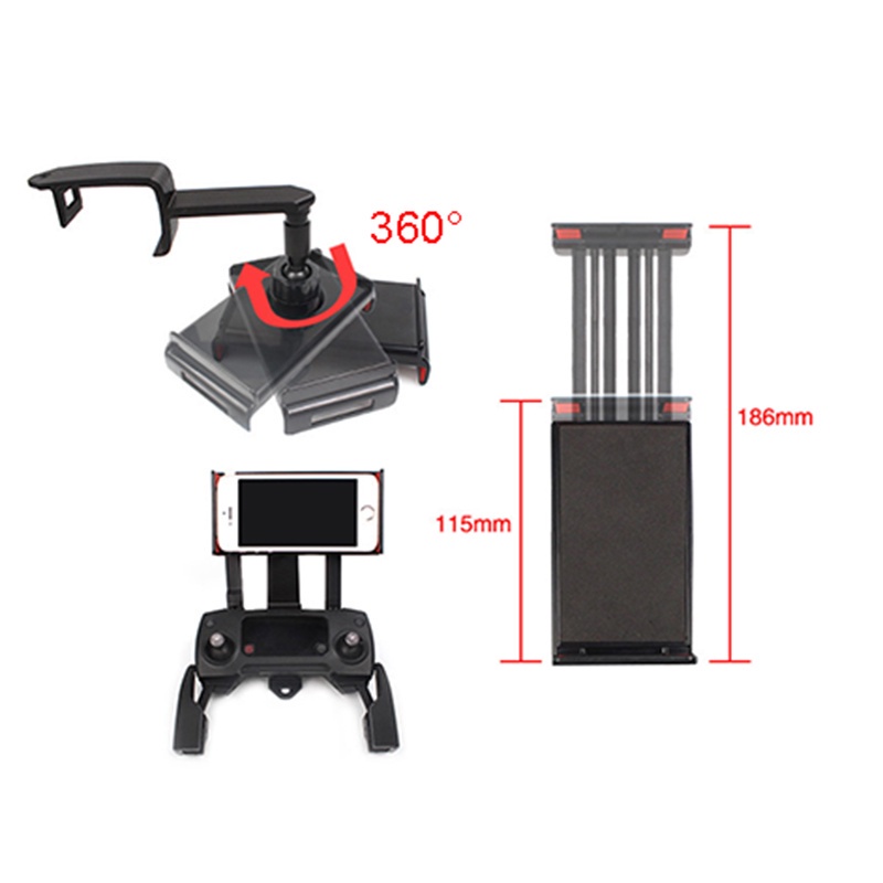 DJI Mavic Pro PlatinumAirSpark Tablet iPad Phone Mount Holder Bracket ...