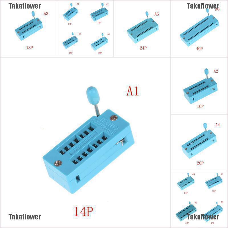 ซ็อกเก็ตอุปกรณ์ทดสอบ Universal Zif 14 16 18 20 24 28 32 40 Pin Ic ...