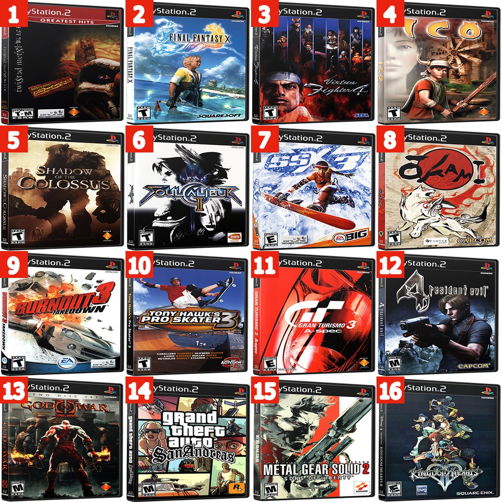 แผ่นเกมส์ PlayStation 2 : เกมส์แนะนำน่าเล่นยอดนิยม Vol.01 (อ่านง่าย ...