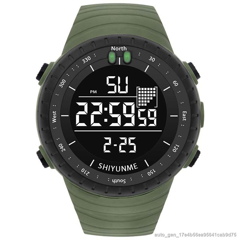 Mens Watch Military Water Resistant SHIYUNME Sport watch Army LED ...