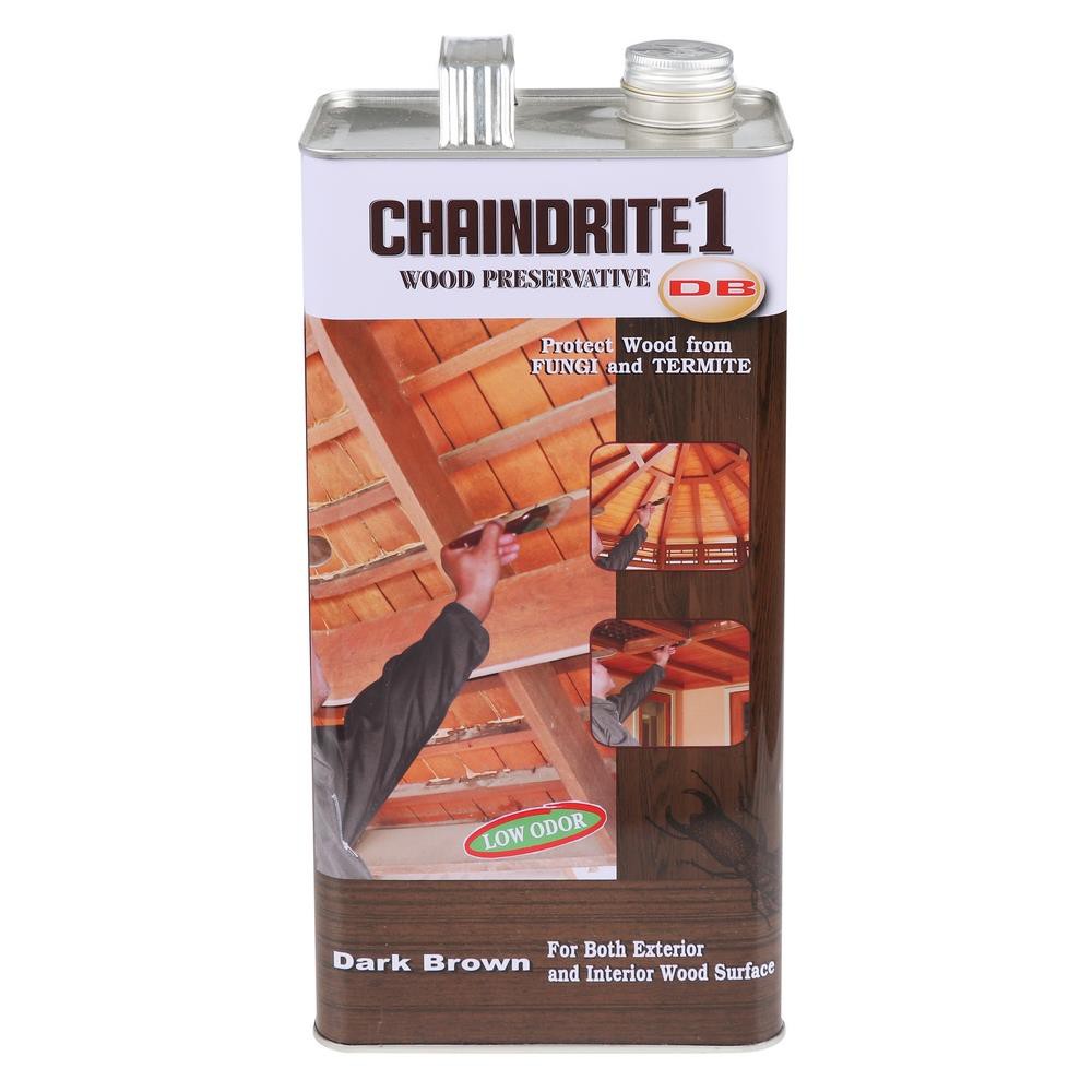 น้ำยากำจัดปลวก SHELLDRITE สีน้ำตาลดำ 5 ลิตรWOOD PRESERVATIVE SHELLDRITE ...