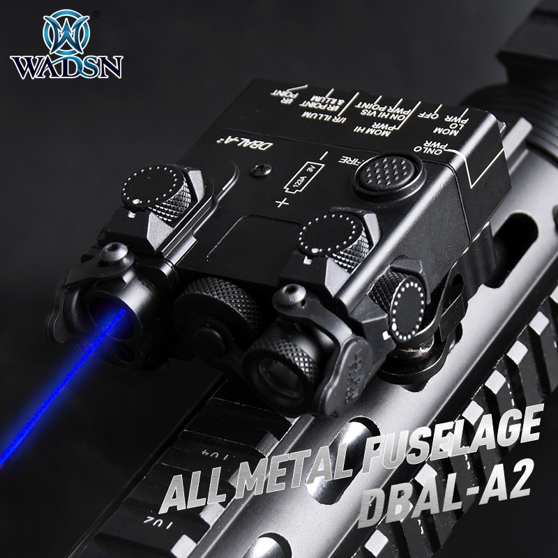 WADSN DBAL-A2 Metal Blue Laser IR Sight Tactical Flashlight Indicator ...