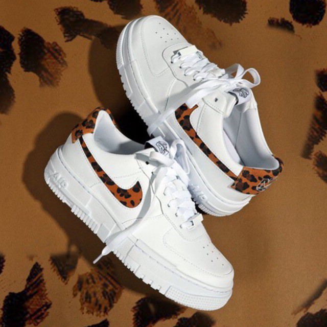 Nike AF1 Pixel SE LEOPARD มือ1 พร้อมกล่อง แท้100 CV8481-100 ...