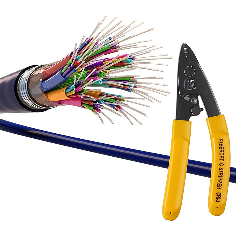 Cfs-3 เครื่องมือคีมตัดสามพอร์ตไฟเบอร์ออปติคอล คีม คีมตัดลวด Ftth 5 ชิ้น ...