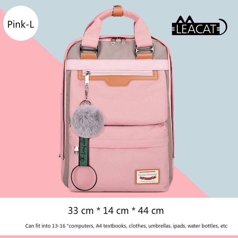 Ready Stock【 Leacat 】 New Waterproof Nylon Kids Backpack Girls For ...