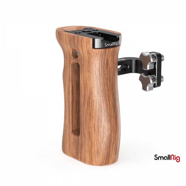 SmallRig Universal Side Wooden Handle Grip for DSLR Camera Cage 2093 ...