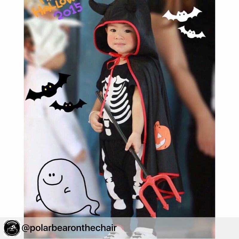 (รอของ ส่งได้19ต.ค.) ชุดกระดูกสุดฮิต halloween skeleton(PB44) รุ่นแขน ...