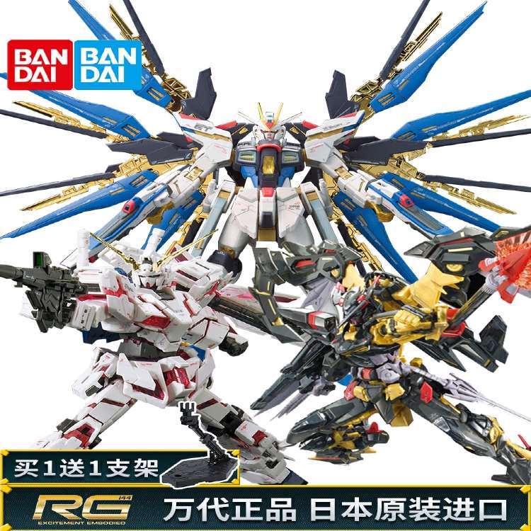 Bandai Gundam Assembled Model RG Strikes Freedom Cow Unicorn Heresy ...