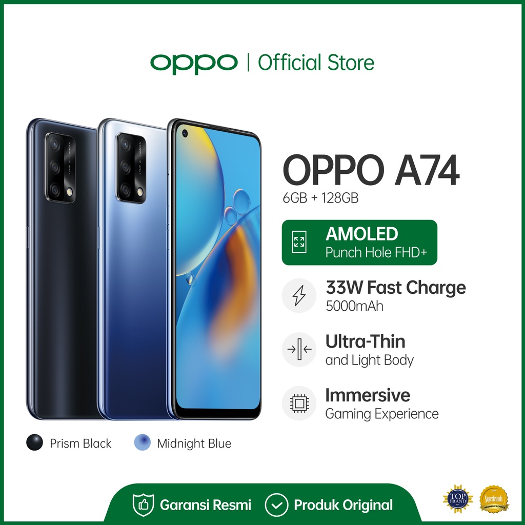 Spesifikasi Oppo A74, Harga Terbaru dan Kelebihannya