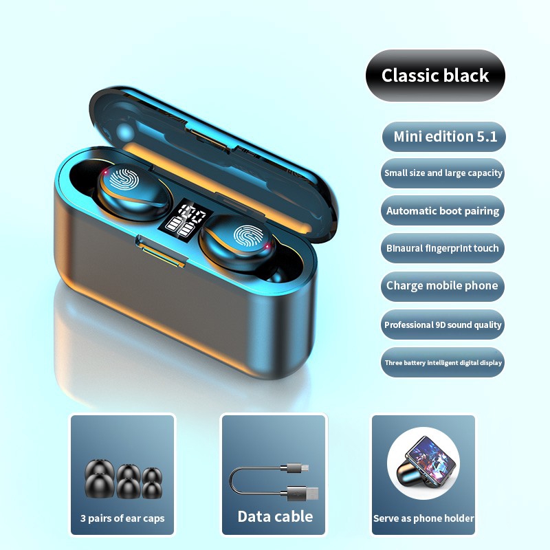 280 TWS5.0 ภายนอกจอแสดงผลดิจิตอลสามห้องโดยสารแตะชุดหูฟัง Bluetooth แบบ ...