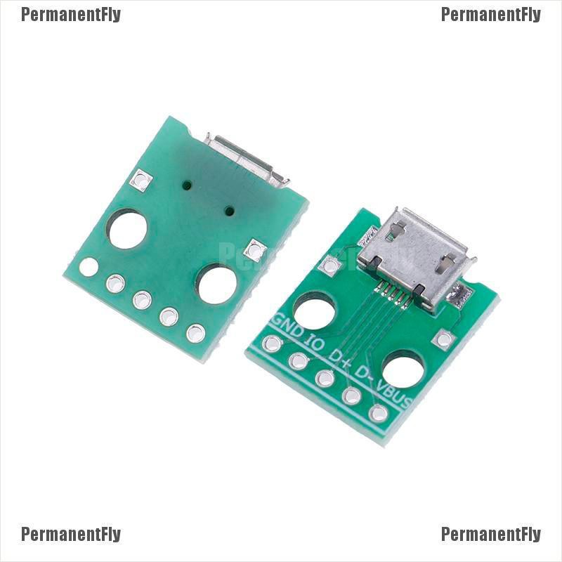 อะแดปเตอร์แปลง 5 Pin Micro USB to DIP 5 Pin Female Connector B Type PCB ...