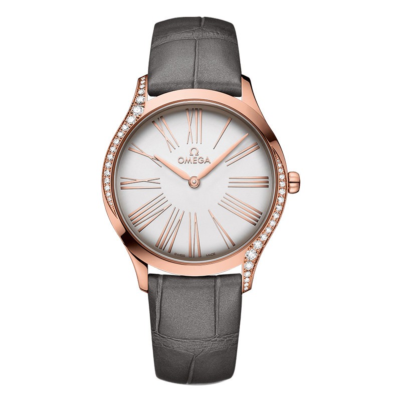Omega's new disc flying name classic diamond-set women's watch 428.18 ...