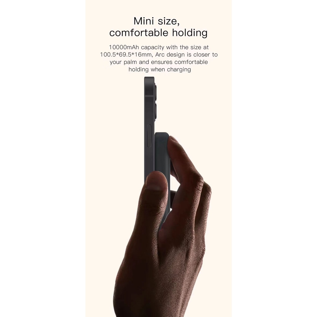 Eloop รุ่น EW52 Magnetic Wireless Power Bank 10000mAh มีขาตั้งในตัว ...