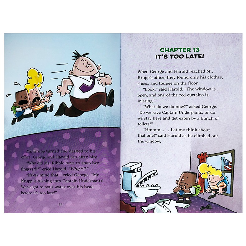 ชุด8912เล่มมีไฟล์เสียง Captain Underpants Collection Full Color Colour ...