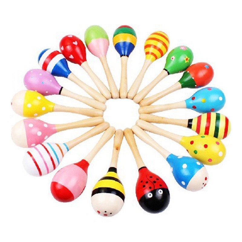 1pcs musical instrument hand holding tambourine four bell ring rattle ...