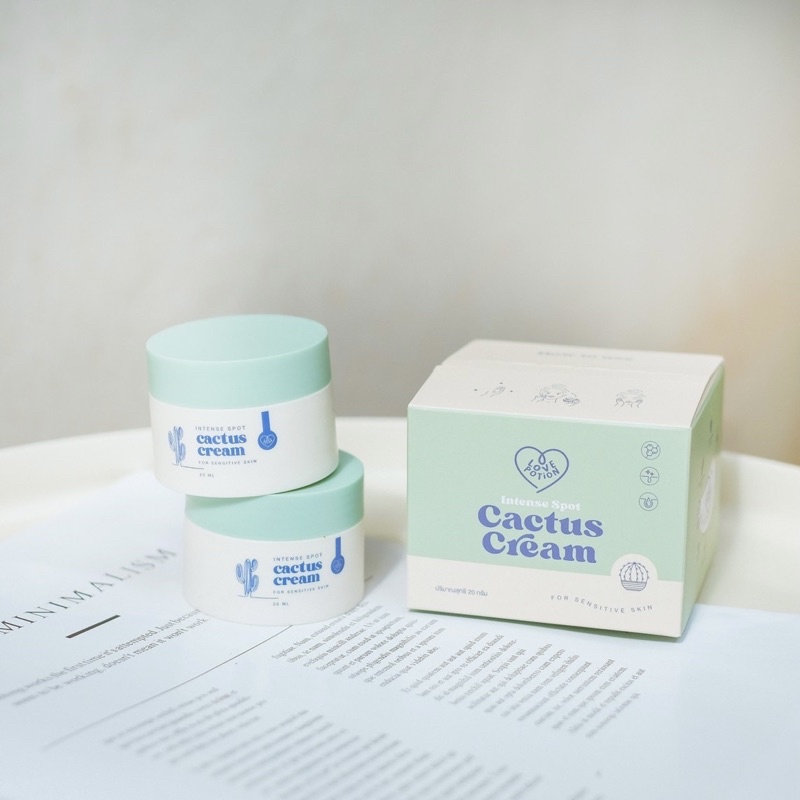 แบบกระปุก ครีมแคคตัส Cactus cream ครีมลดรอยสิว รอยแดง รอยดำ สำหรับผิว ...